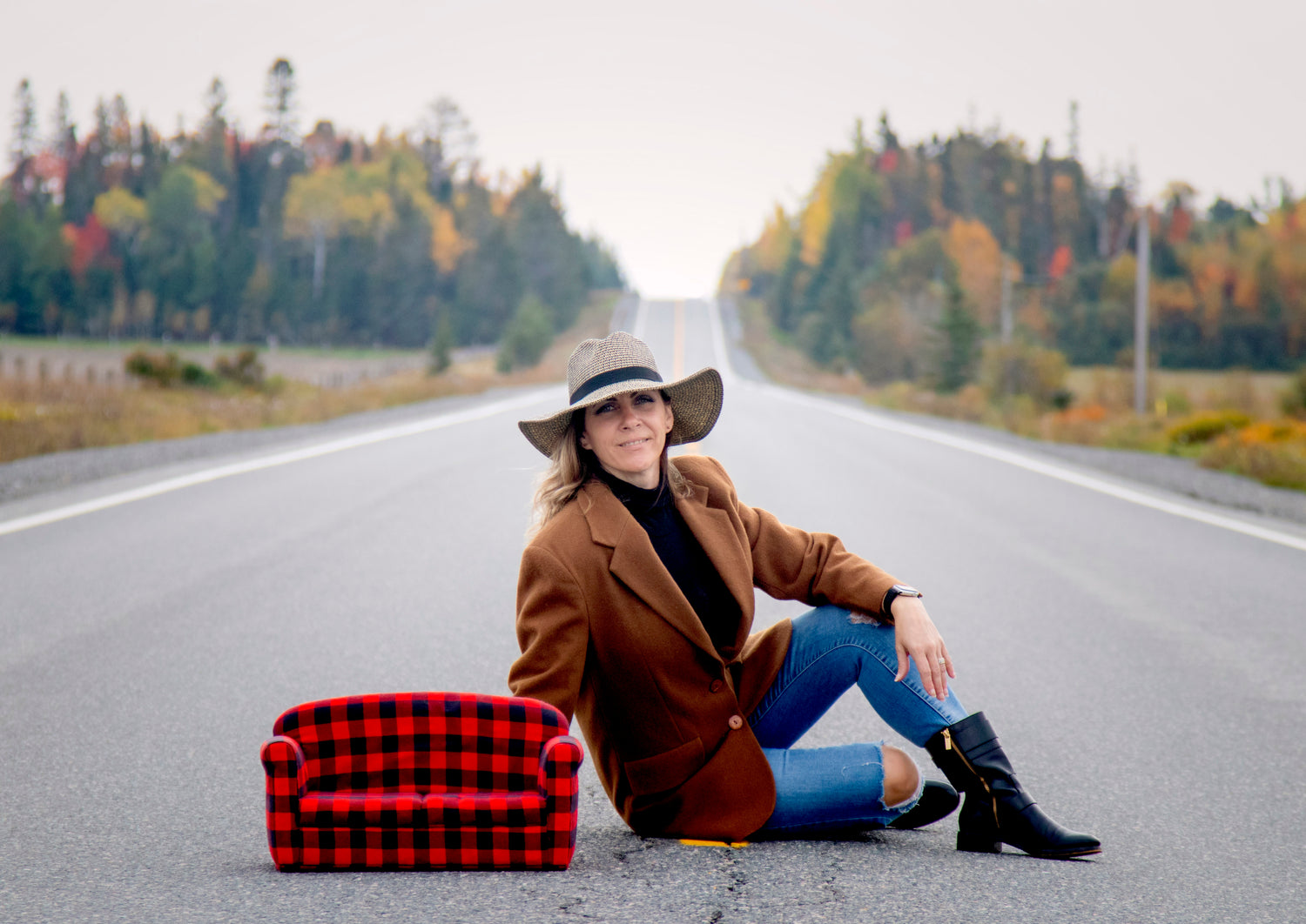 The Flannel Couch Whimsy Woodland Handmade Textile Nature Art