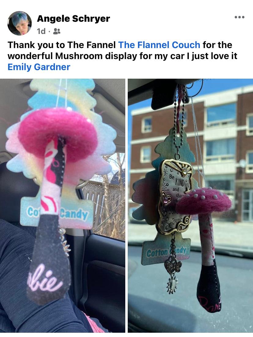 The Flannel Couch Whimsy Woodland Handmade Textile Nature Art